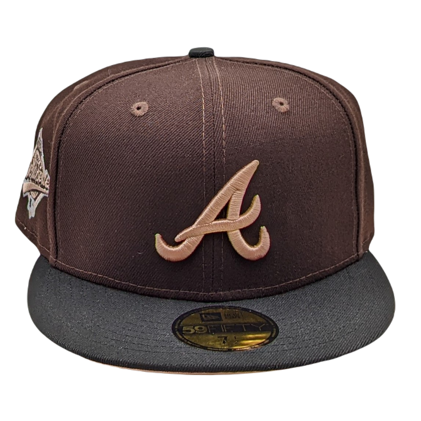 New Era 59Fifty Atlanta Braves 1995 World Series Patch Fitted Hat ...