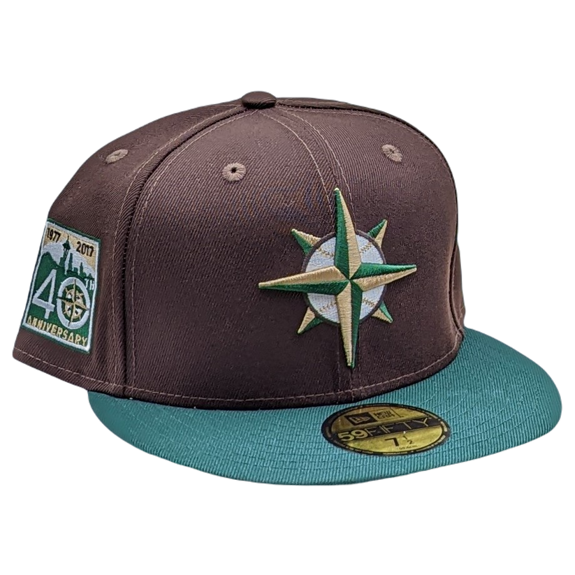 New Era 59Fifty Seattle Mariners 40th Anniversary Patch Fitted Hat ...