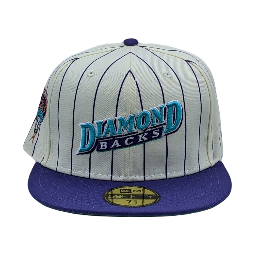 New Era 59Fifty Arizona Diamondbacks Pinstripe Heroes Script Logo Fitt ...